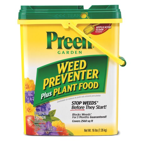 Preen® Garden Weed Preventer + Plant Food, 16 lb., Covers Up to 2,560 ...