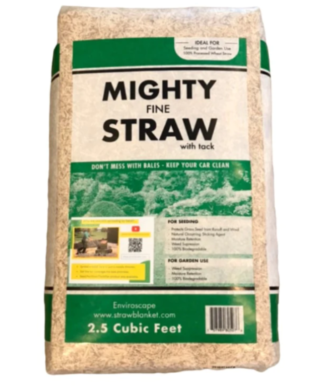 Mighty Fine Straw - 2.5 cf bagged bale - The Mill - Bel Air, Black ...