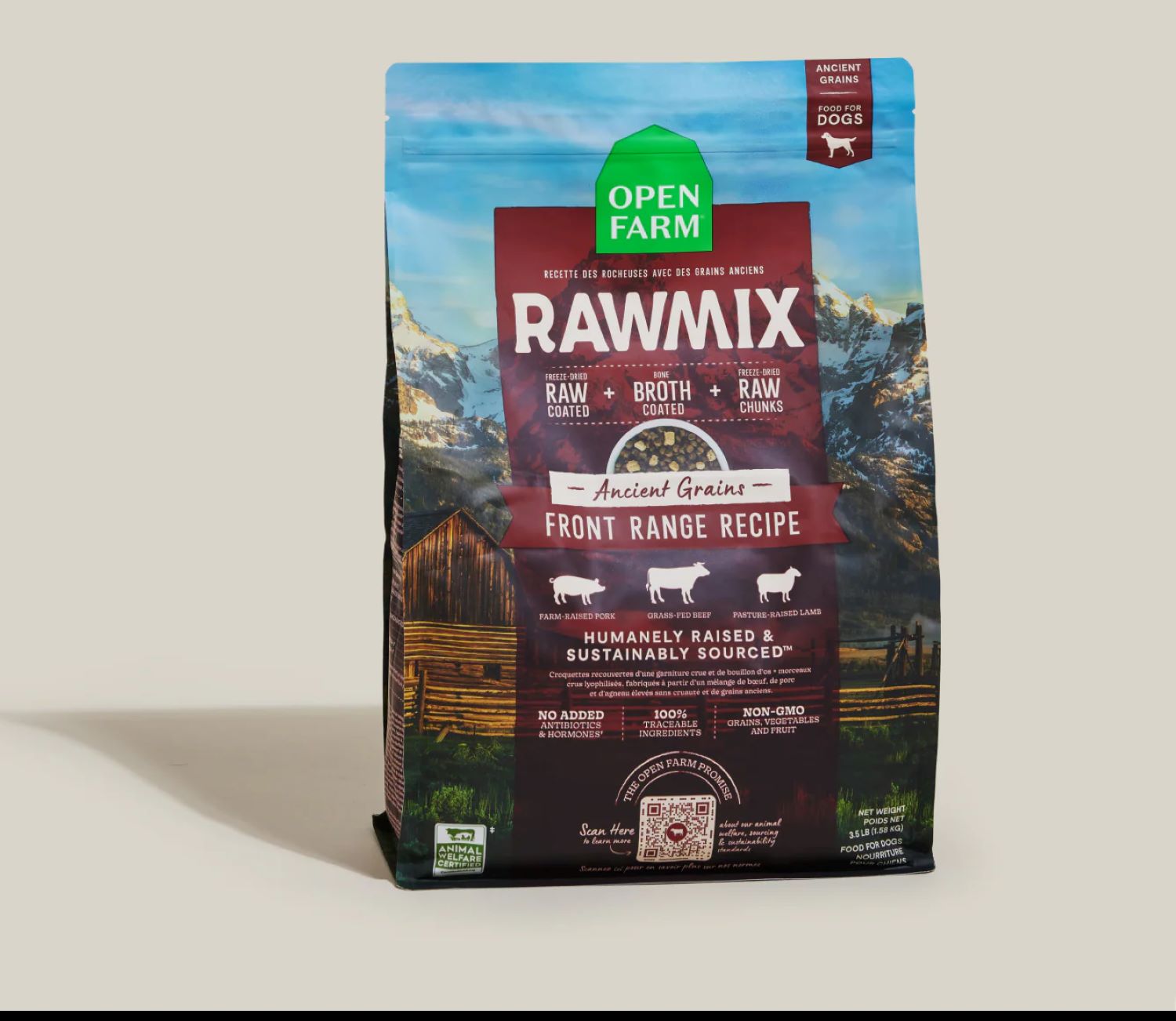 Open Farm RawMix Front Range Dog Food 3.5lb. | The Mill