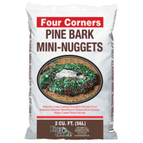 Pine Bark Mini Nuggets Mulch 2 cf bag – The Mill