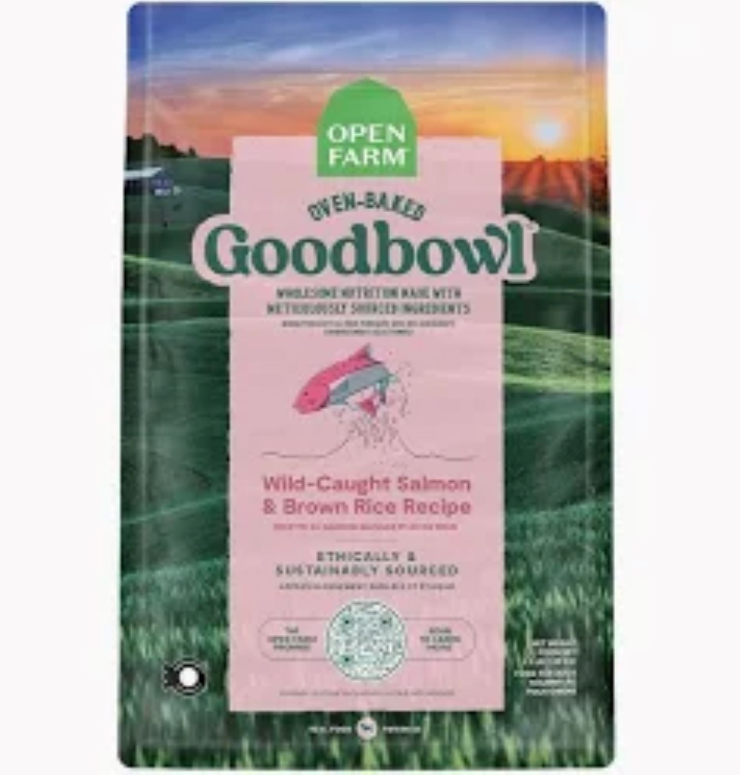 Open Farm Oven-Baked Goodbowl Wild-Caught Salmon & Brown Rice Dog Food ...