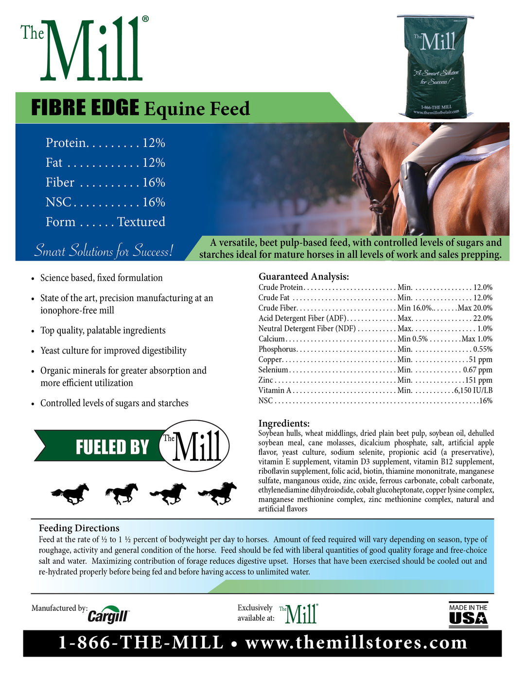 Mill Fibre Edge Horse Feed – The Mill