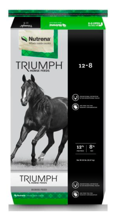 Nutrena Triumph 12-8 Horse Pellet – The Mill