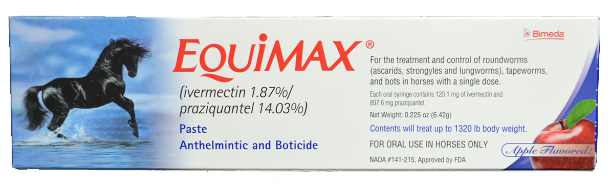 Equimax Horse Dewormer - The Mill - Bel Air, Black Horse, Red Lion ...